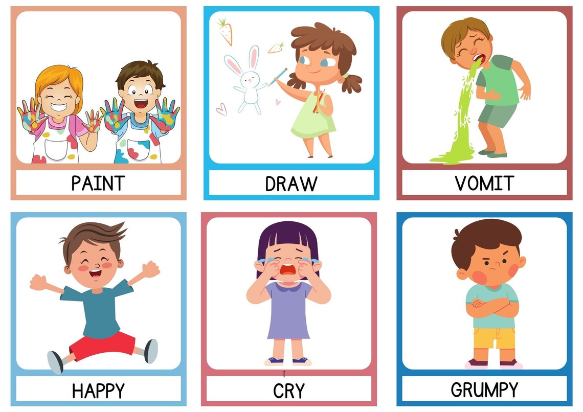 Montessori Flashcards, Printable - First Word Flashcards, Educational ...