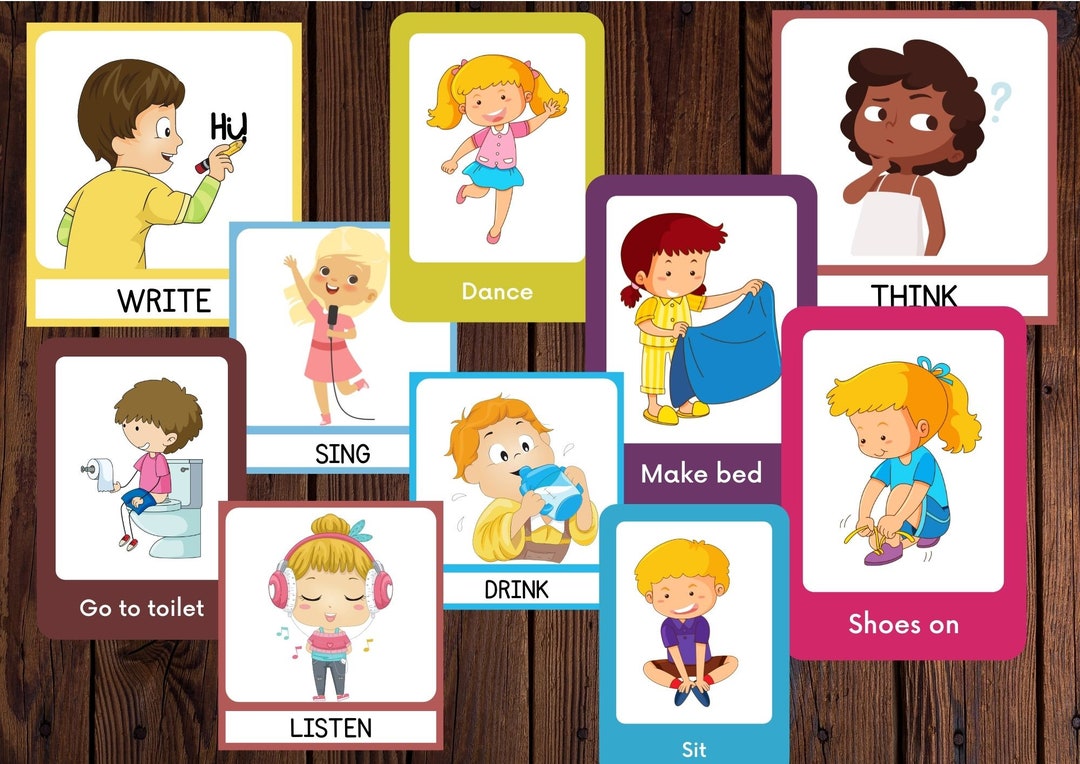 Montessori Flashcards, Printable - First Word Flashcards, Educational ...