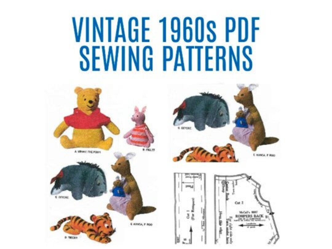 Sewing Pattern Vintage Pattern Pdf - Etsy