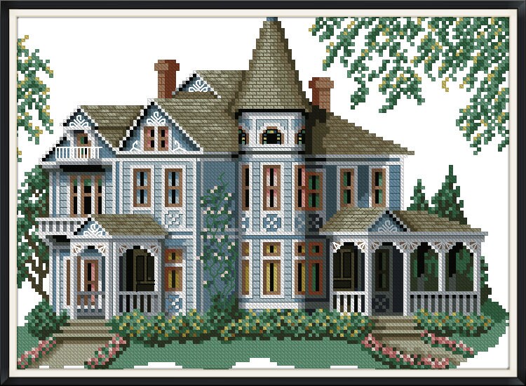 House 068 / Cross Stitch PDF Pattern / Digital Cross Stitch - Etsy