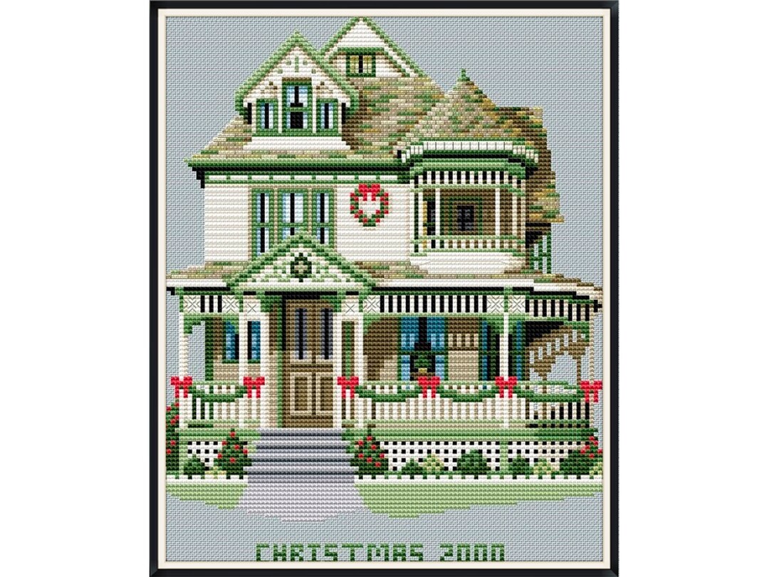 Cross Stitch Counted Pdf / Vintage Pattern / House 038 / - Etsy