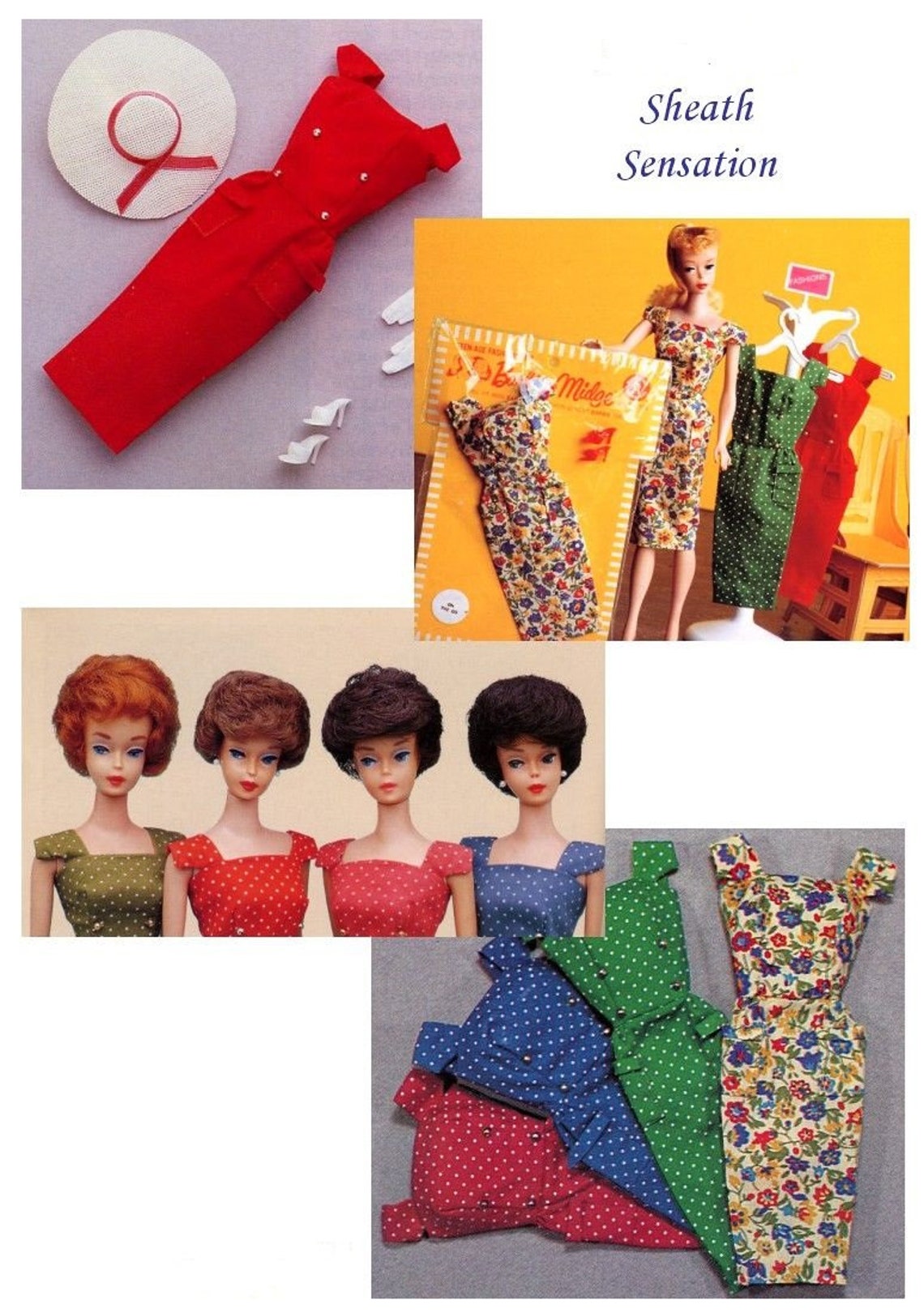 PDF Vintage Barbie Sewing Pattern Wardrobe Clothes for Dolls - Etsy