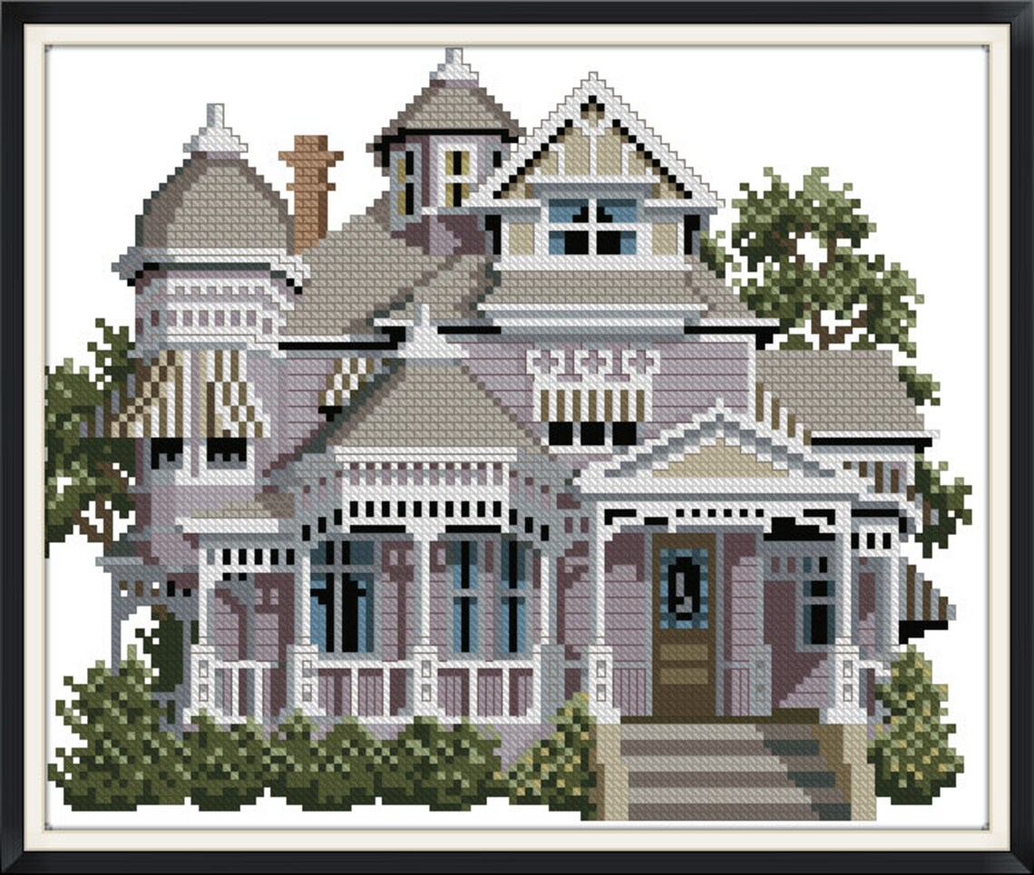 House 055 / Cross Stitch PDF Pattern / Digital Cross Stitch - Etsy