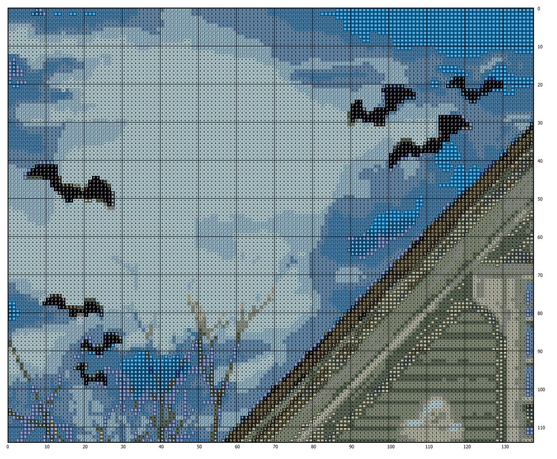 Cross Stitch Counted Pdf / Vintage Pattern / Magic Houses 010 - Etsy