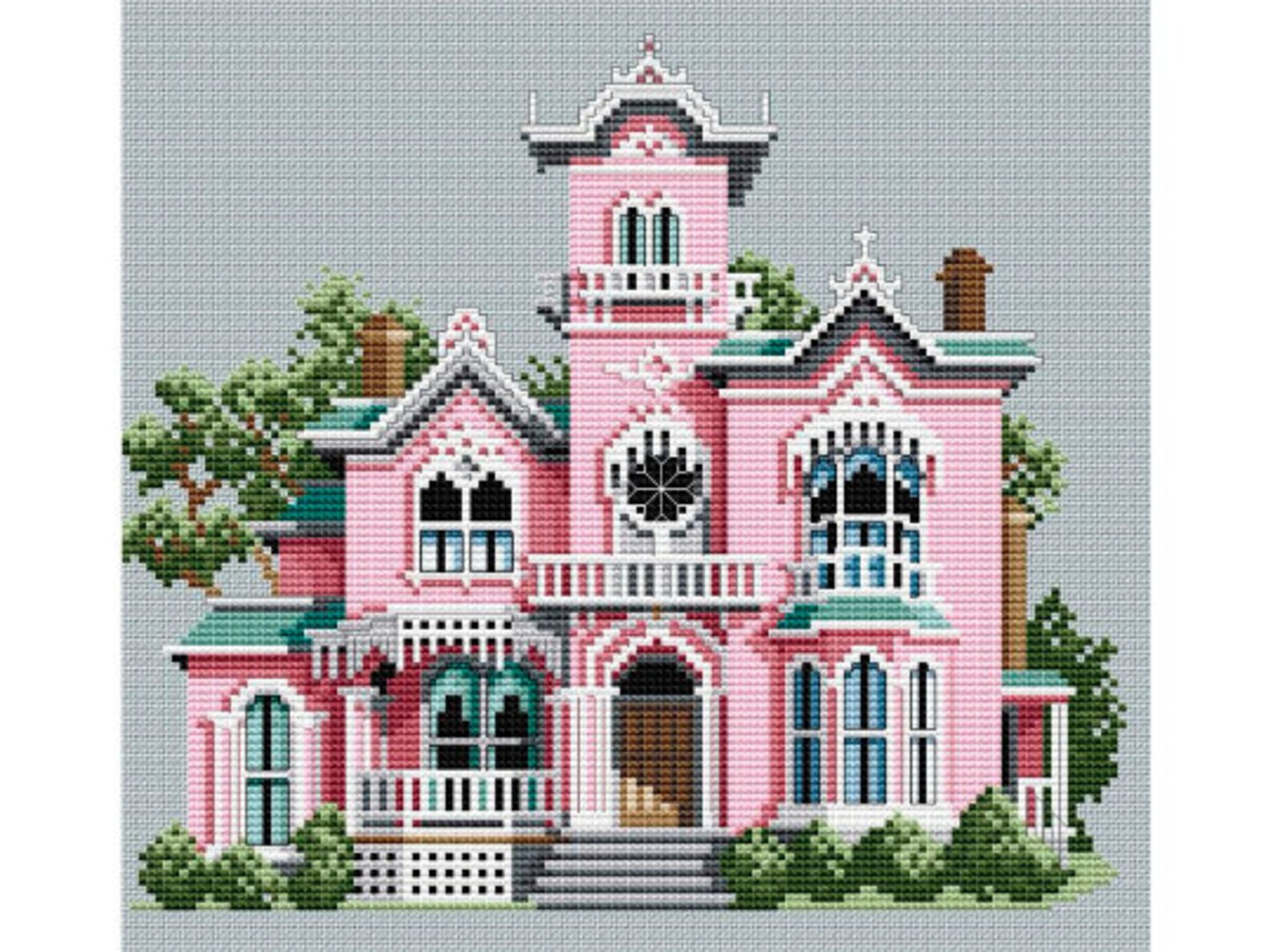 Cross Stitch Counted Pdf / Vintage Pattern / House 005 / - Etsy