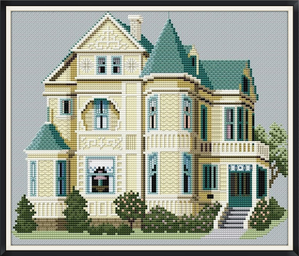 House 041 / Cross Stitch PDF Pattern / Digital Cross Stitch - Etsy