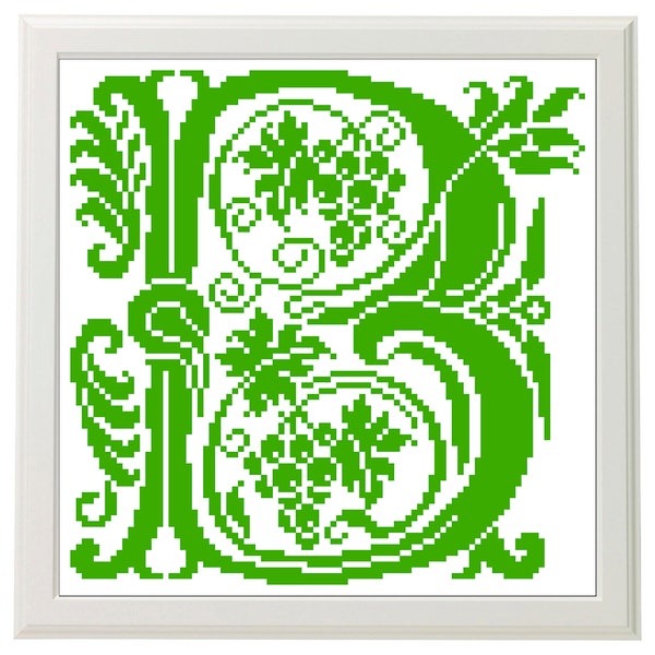 Letter B Embroidery - Etsy