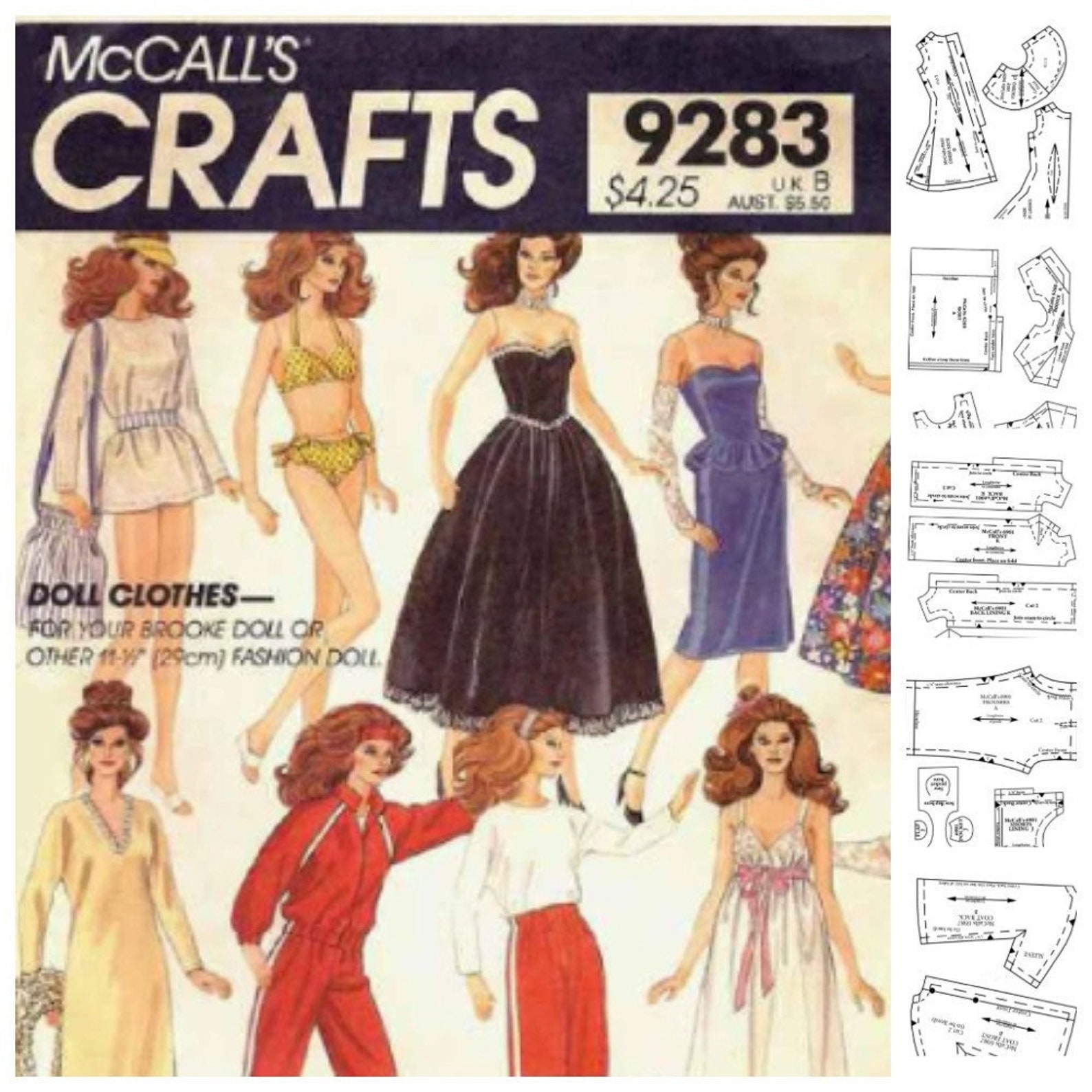 PDF Vintage Barbie Sewing Pattern Wardrobe Clothes for Dolls - Etsy Canada