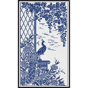 Cross Stitch Counted Pdf / Vintage Pattern / Monochrome 001 / Digital ...