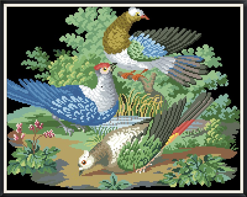 Vintage Cross Stitch Counted PDF Pattern / Antique Berlin Work - Etsy