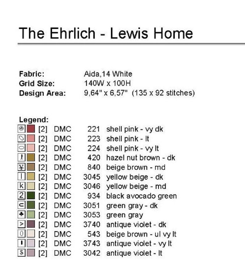House 021 / Cross Stitch PDF Pattern / Digital Cross Stitch - Etsy
