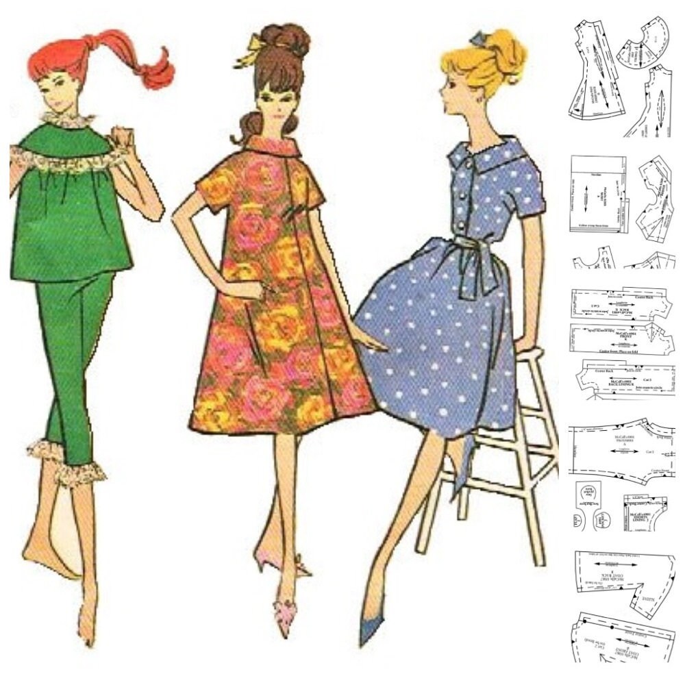 PDF Vintage Barbie Sewing Pattern Wardrobe Clothes for Dolls - Etsy