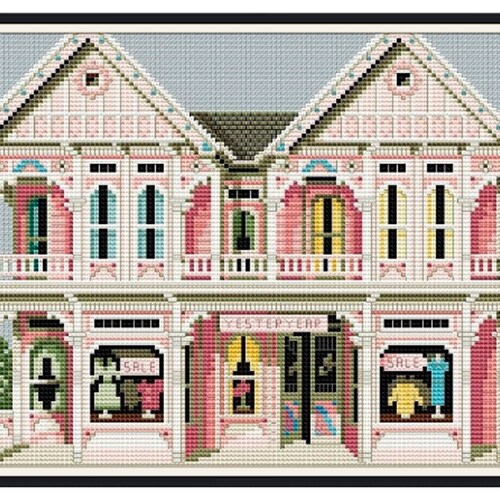 Cross Stitch Counted Pdf / Vintage Pattern / House 005 / - Etsy