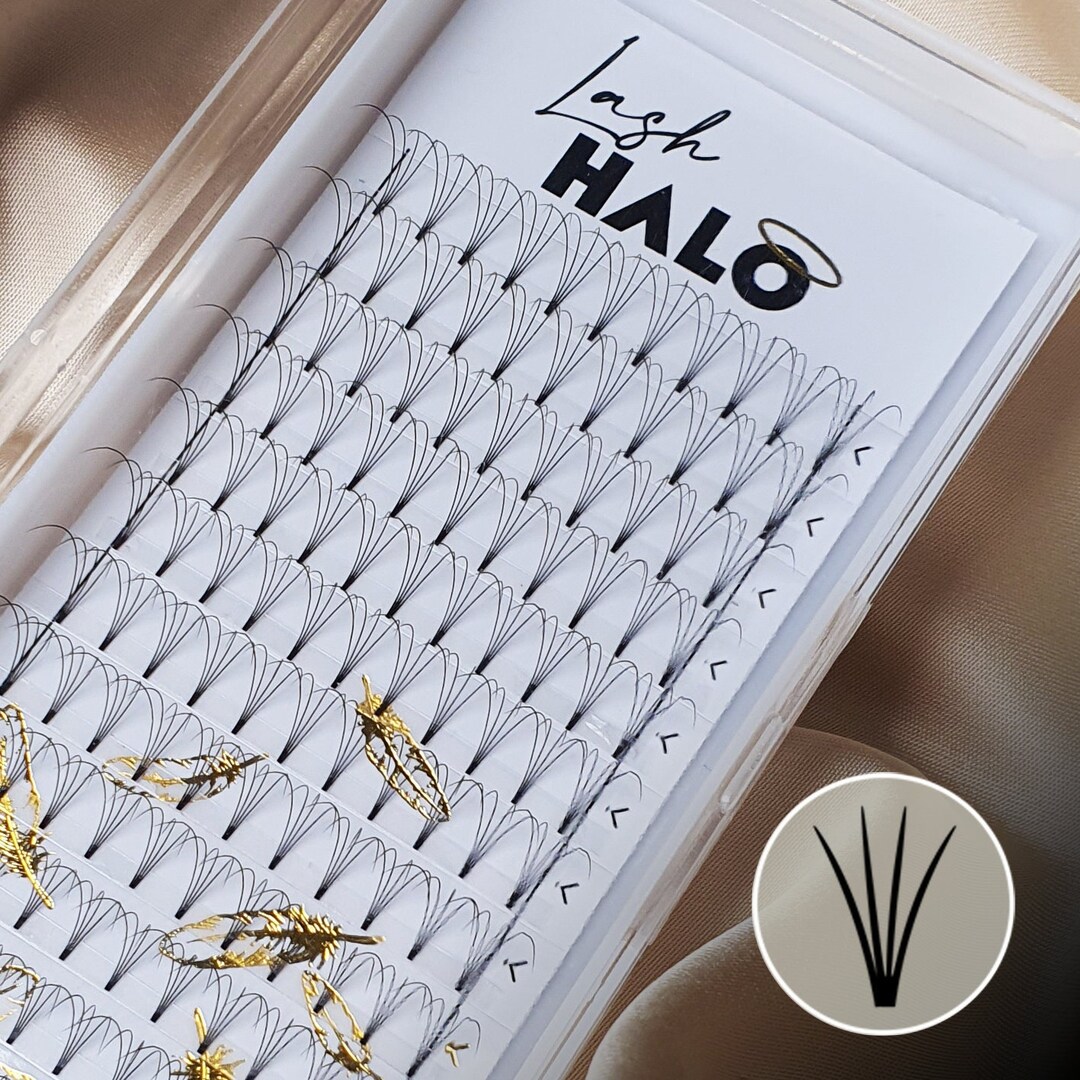 4D Pre-made Fans, D Curl, 0.10mm- Short Stem Eyelash Extensions - Etsy