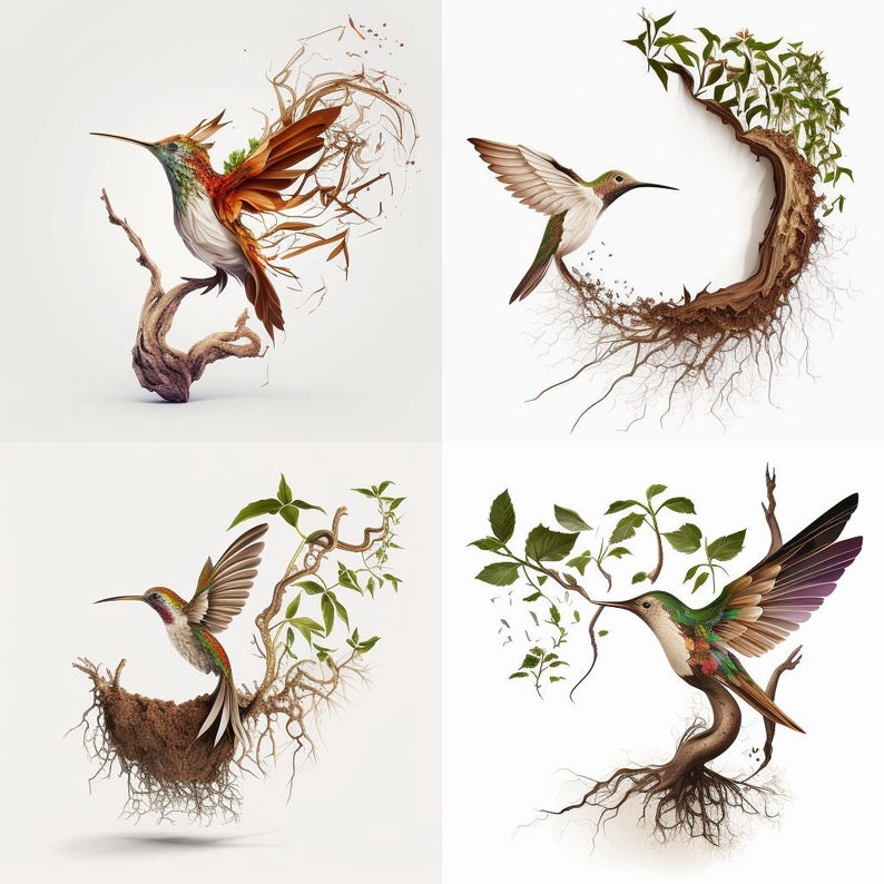 12 Hummingbird Design Png Jpeg - Etsy