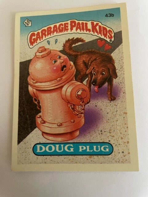 RARE Garbage Pail Kids Trading Card Sticker Doug Plug 43b - Etsy