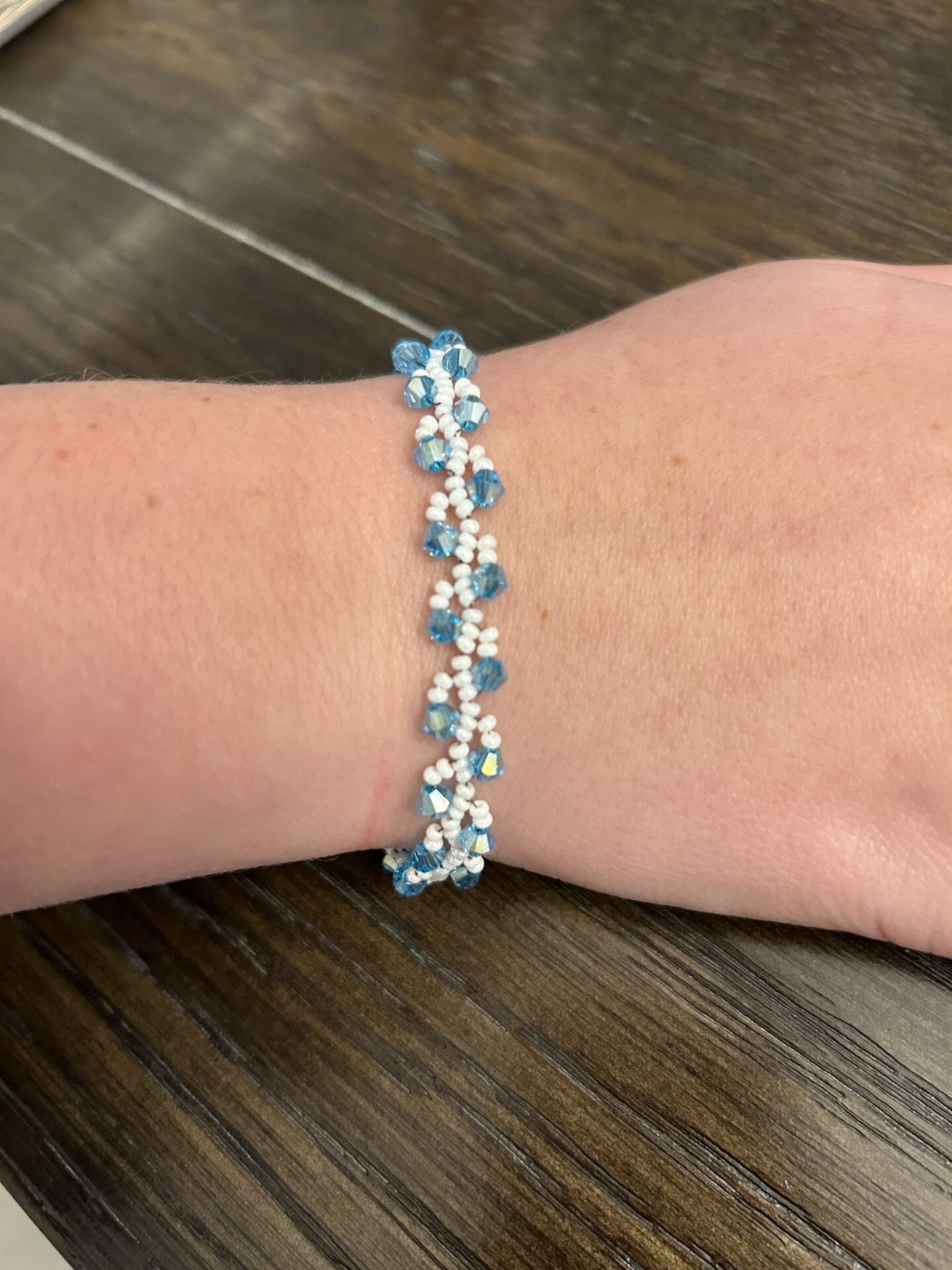 Seed Bead Bracelet, Summer Beach Theme. Hand Made, Coastal Theme ...