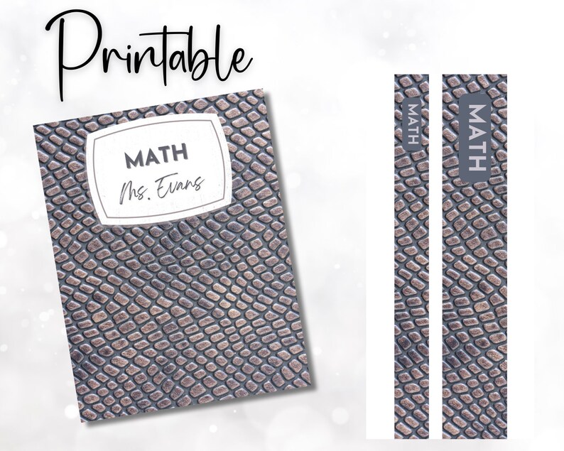 Animal Print Binder Covers | Teacher Binder Covers Organization ...