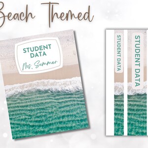 Beach Binder Covers | Teacher Binder Organization | Summer Theme Binder ...