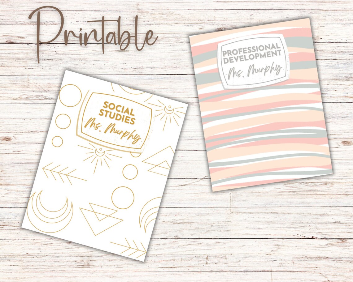 Boho Binder Covers Teacher Binder Covers Boho Rainbow Binder Covers ...