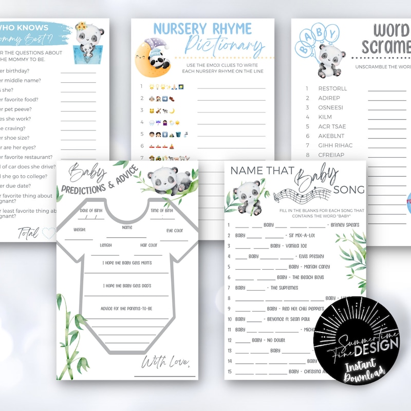 Panda Baby Shower - Etsy