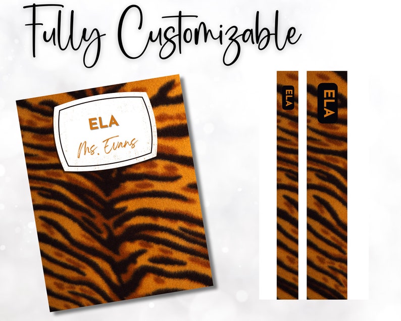 Animal Print Binder Covers Teacher Binder Covers Organization Leopard ...