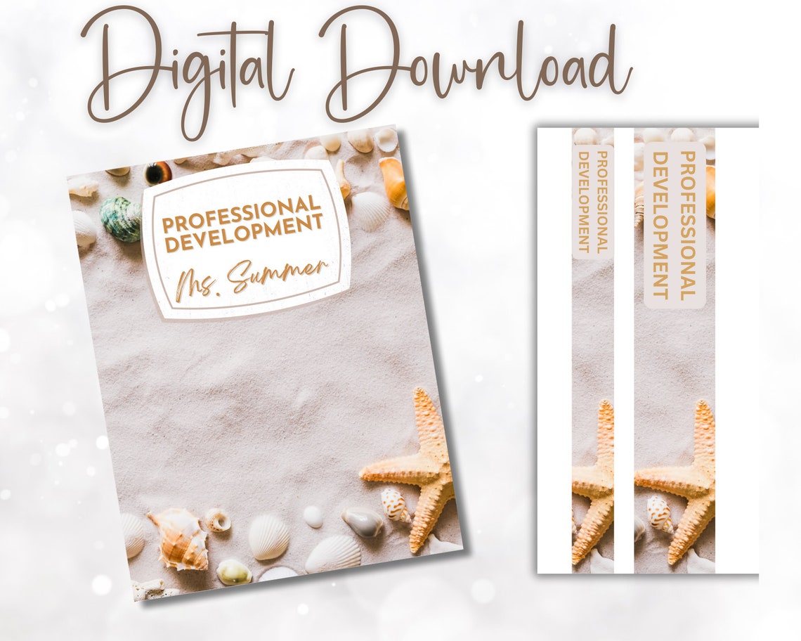 Beach Binder Covers Teacher Binder Organization Summer Theme Binder ...