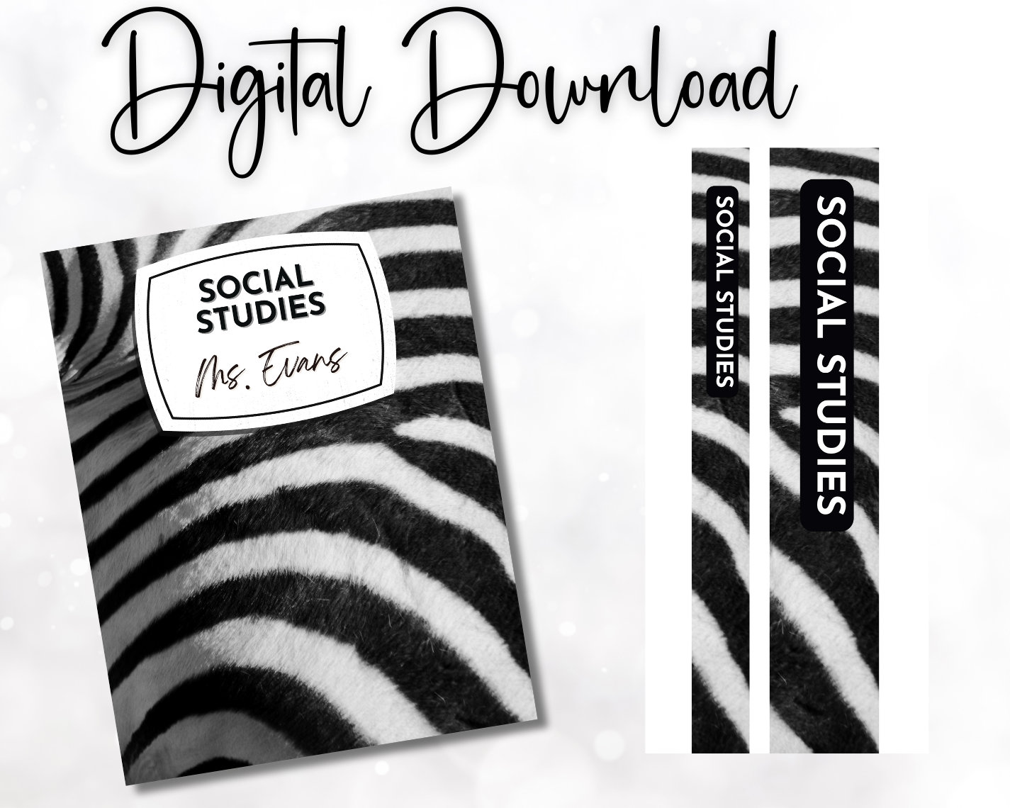 Animal Print Binder Covers | Teacher Binder Covers Organization ...