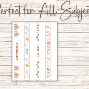 Boho Binder Covers | Teacher Binder Covers | Boho Rainbow Binder Covers ...