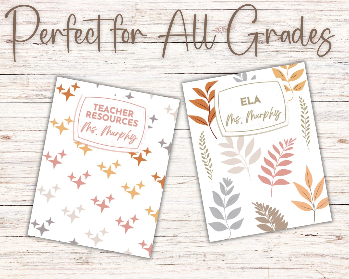 Boho Binder Covers Teacher Binder Covers Boho Rainbow Binder Covers ...