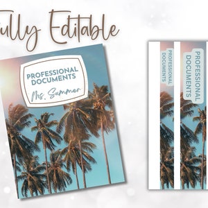 Beach Binder Covers | Teacher Binder Organization | Summer Theme Binder ...