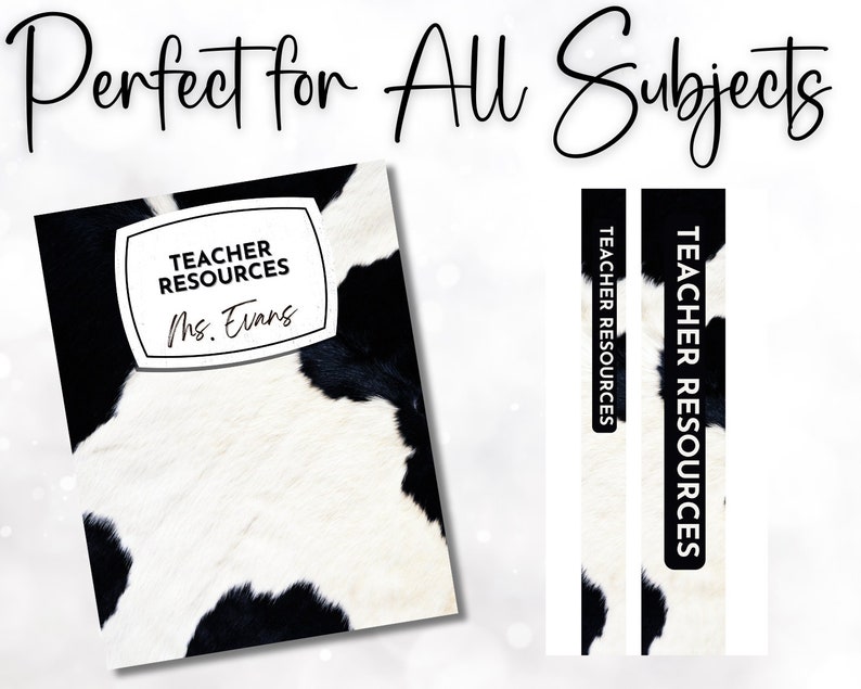 Animal Print Binder Covers | Teacher Binder Covers Organization ...