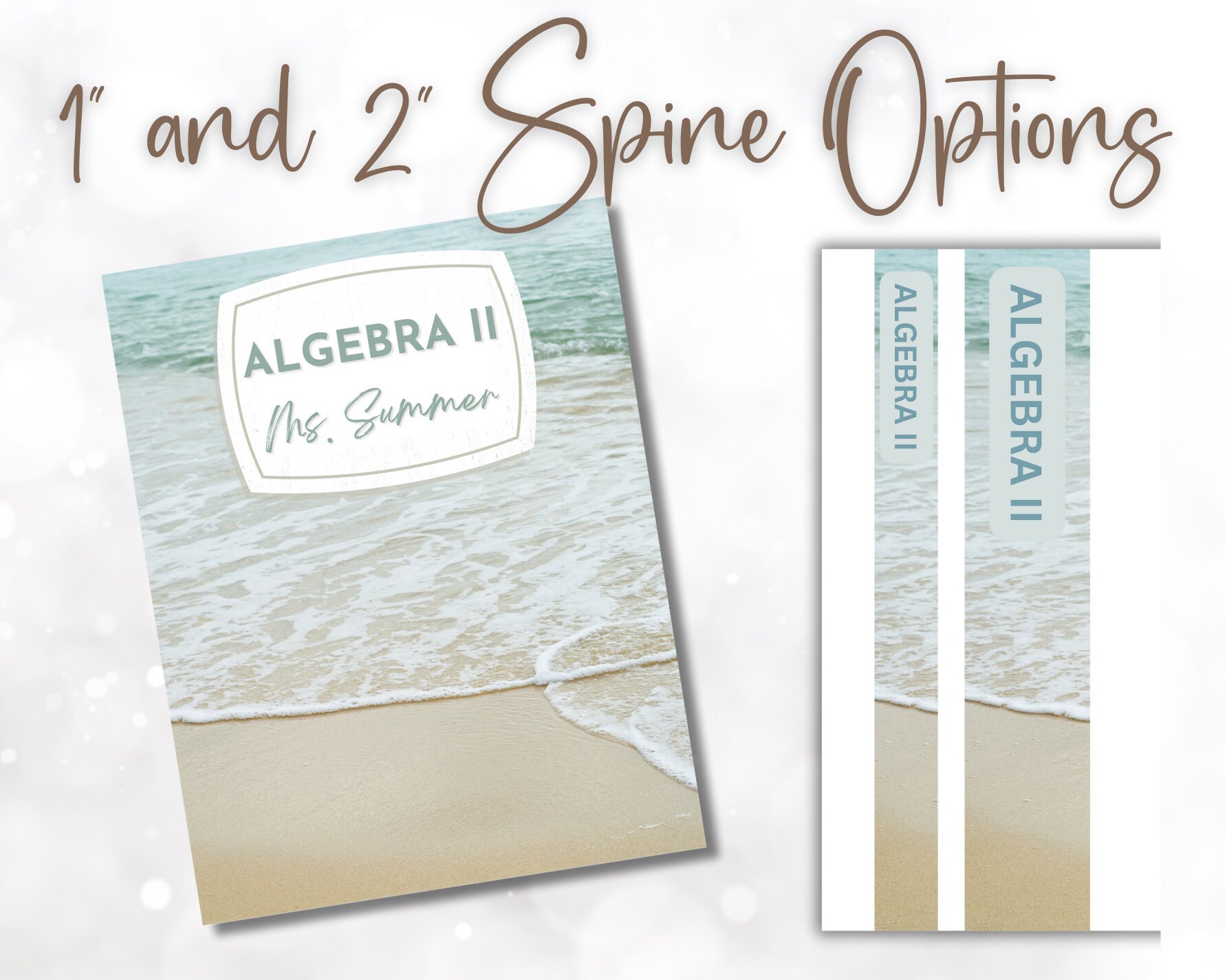 Beach Binder Covers | Teacher Binder Organization | Summer Theme Binder ...