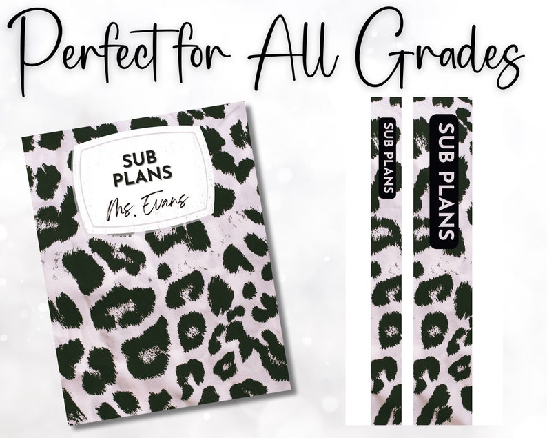 Animal Print Binder Covers | Teacher Binder Covers Organization ...
