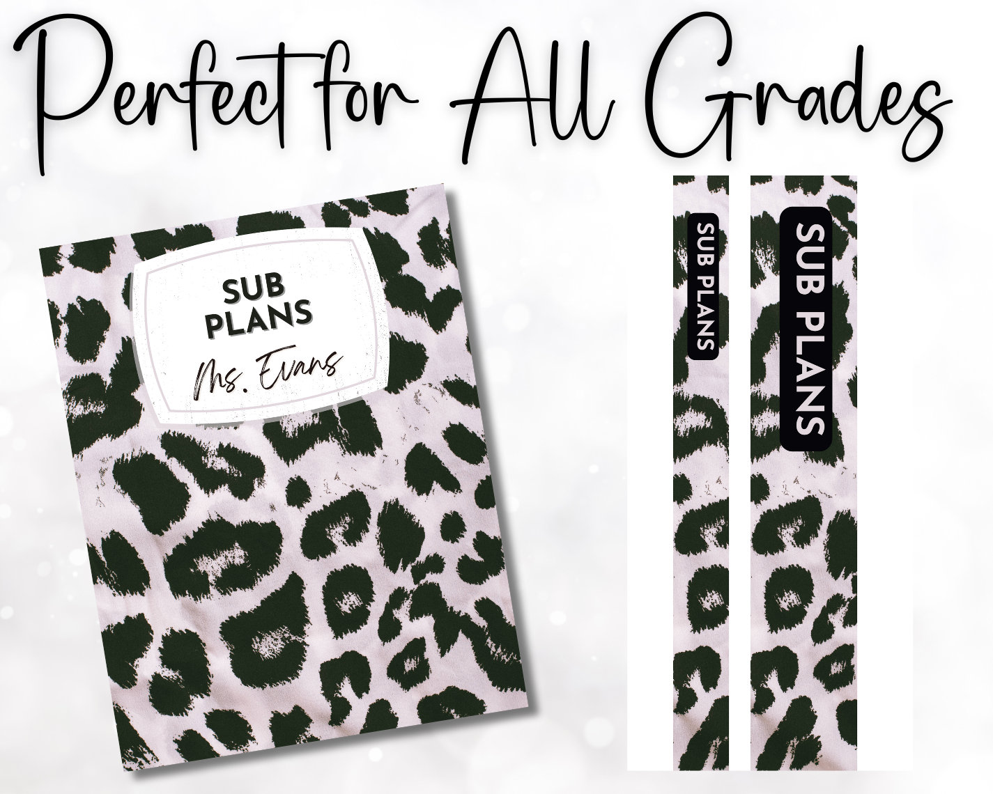 Animal Print Binder Covers | Teacher Binder Covers Organization ...