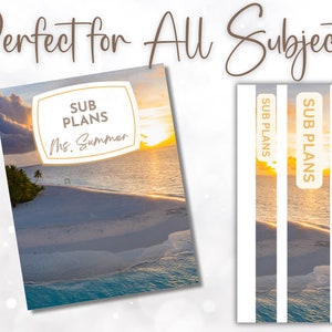 Beach Binder Covers | Teacher Binder Organization | Summer Theme Binder ...