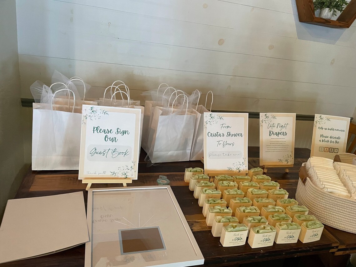 Decorate A Block Sign Baby Shower | Decorate A Block for the Baby Sign ...