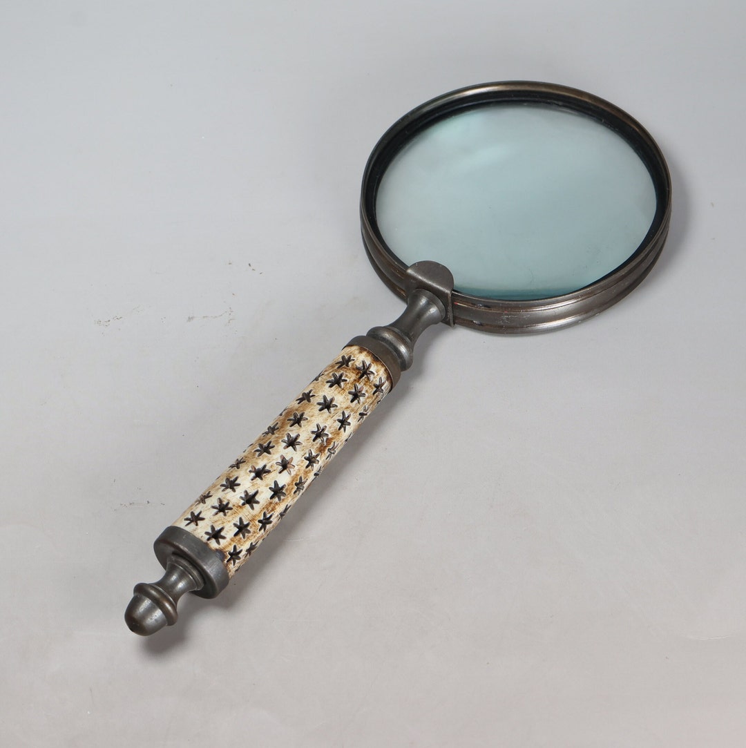 Antique Retro Magnifying Glass, Desktop Work Magnifying Glass, Handheld ...