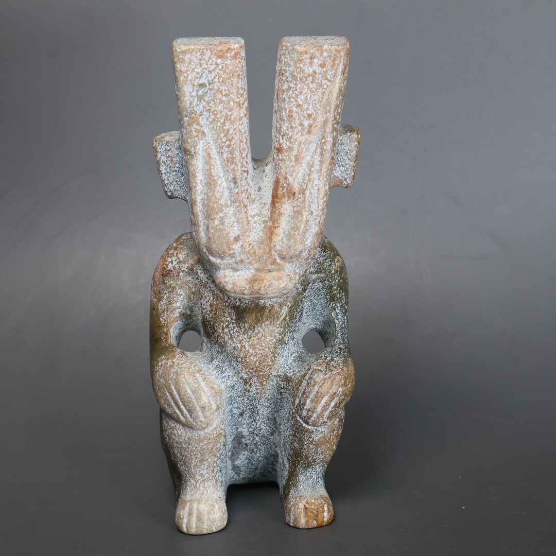 349G Hongshan Culture Style Jade Statue,collection Chinese Jade Carving ...