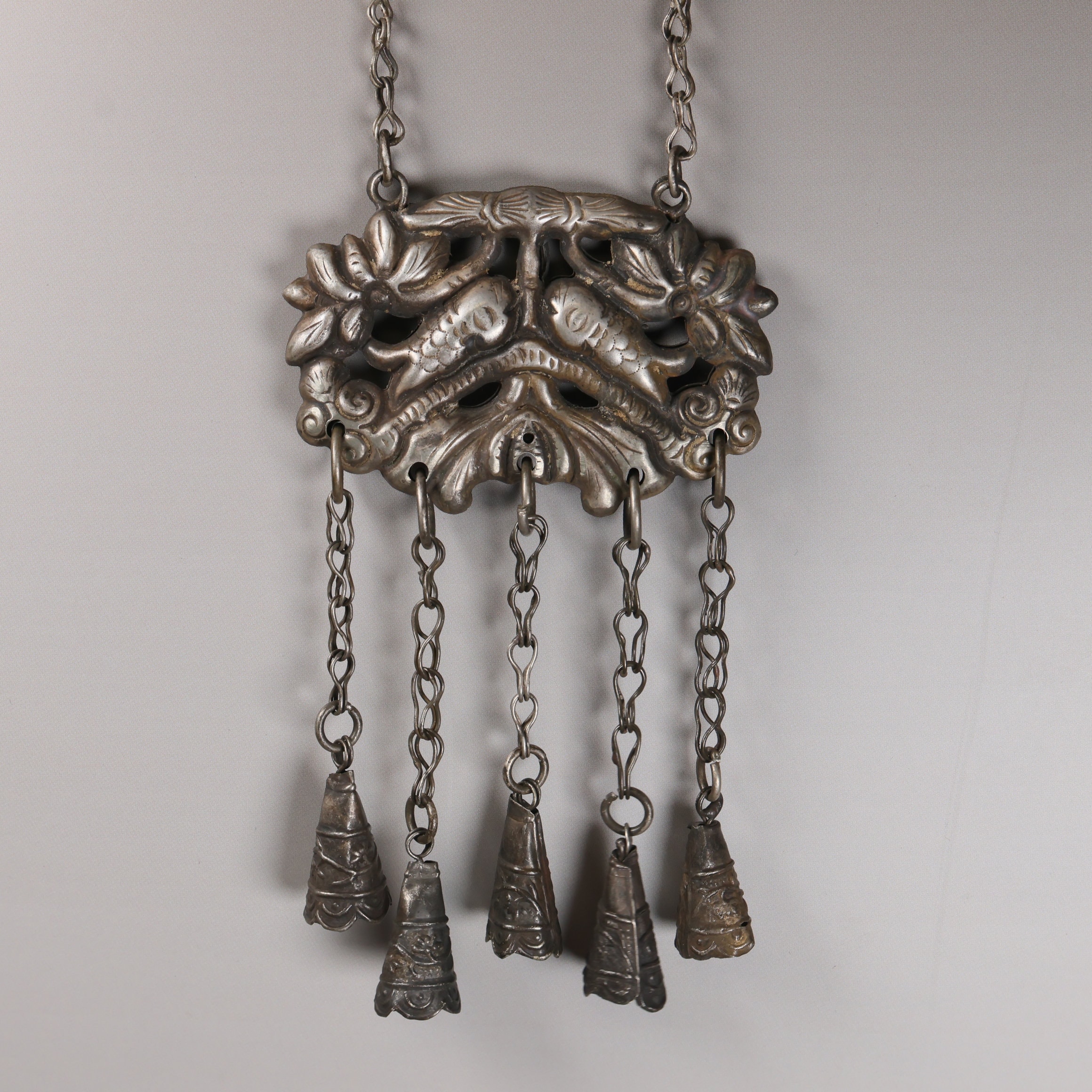 Collection of Chinese Antique Old Silver Necklace, Pendant K961 - Etsy