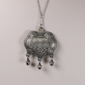 Collection of Chinese Antique Old Silver Necklace Pendant K964 - Etsy