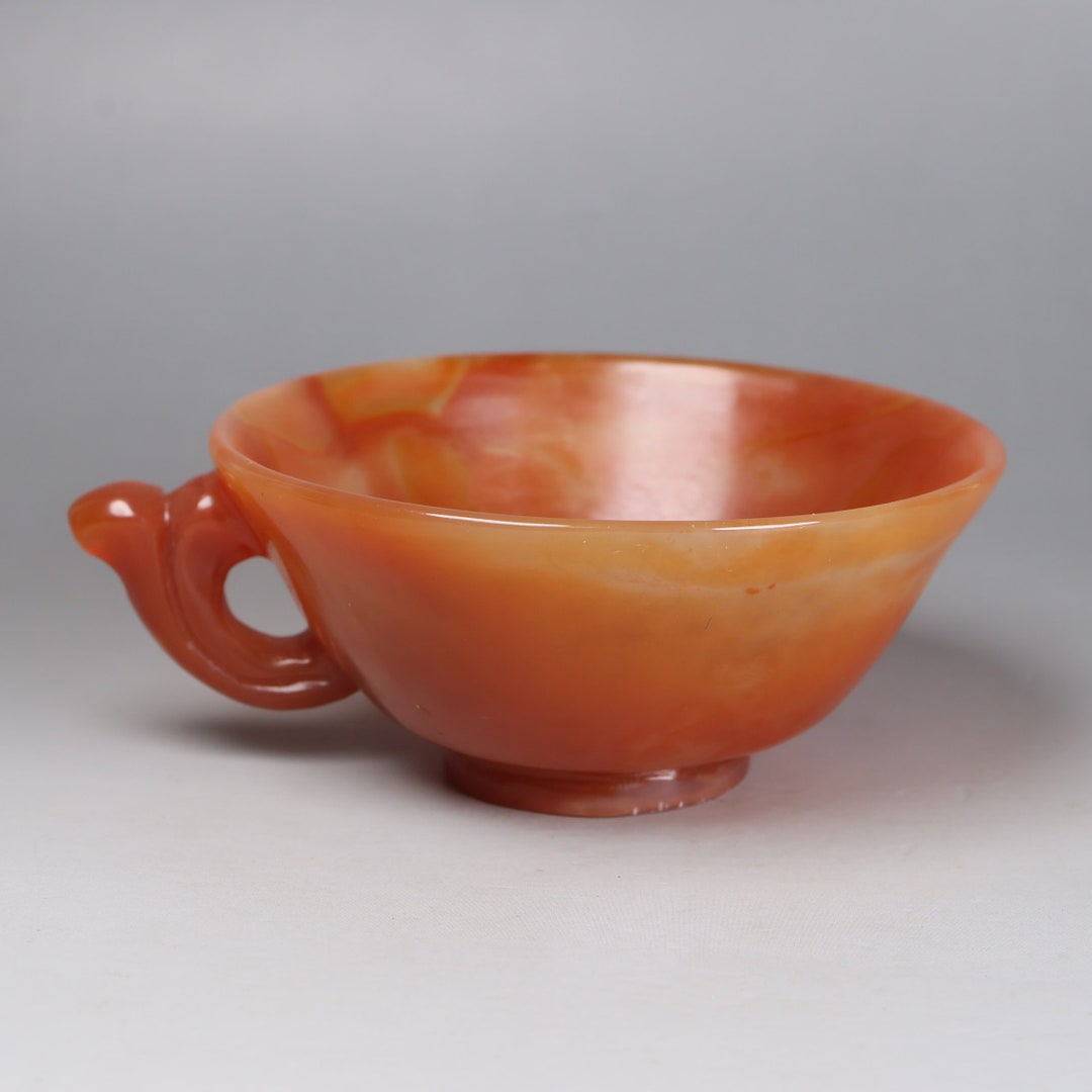 Collection Chinese Natural Agate Carved Agate Cups K1053 - Etsy