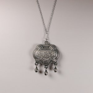 Collection of Chinese Antique Old Silver Necklace Pendant K964 - Etsy