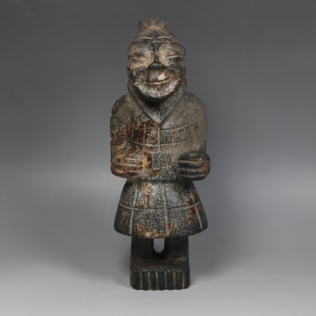 1457g Oriental Statue Chinese Warrior Jade Statue Soldier- Soldier ...
