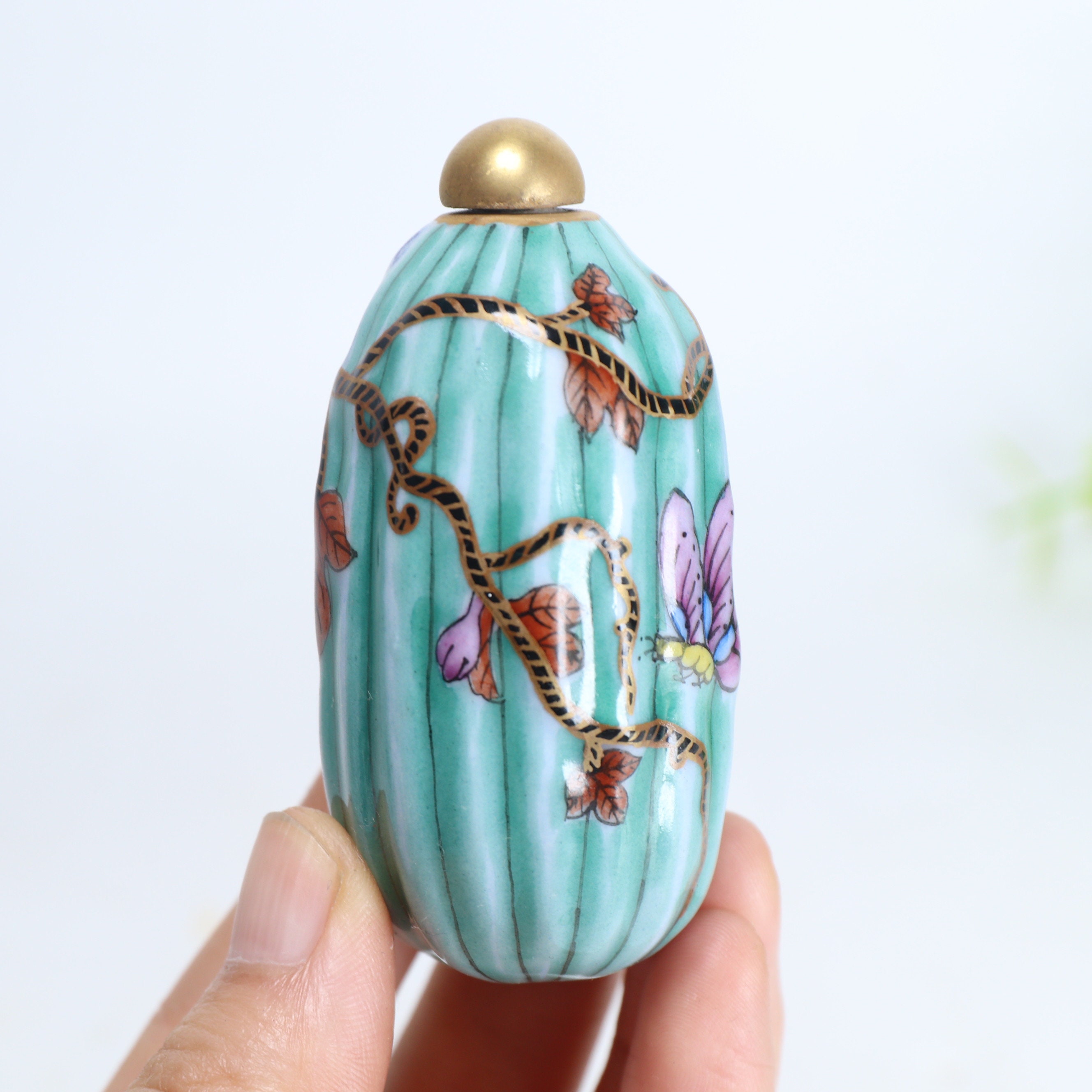 Chinese Pastel Porcelain Drawing Snuff Bottlecollection - Etsy