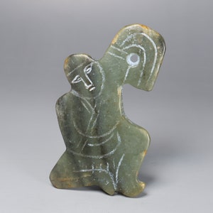 Hongshan Culture Style Jade Figure Statue，collection Chinese Jade ...