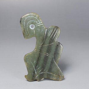 Hongshan Culture Style Jade Figure Statue，collection Chinese Jade ...