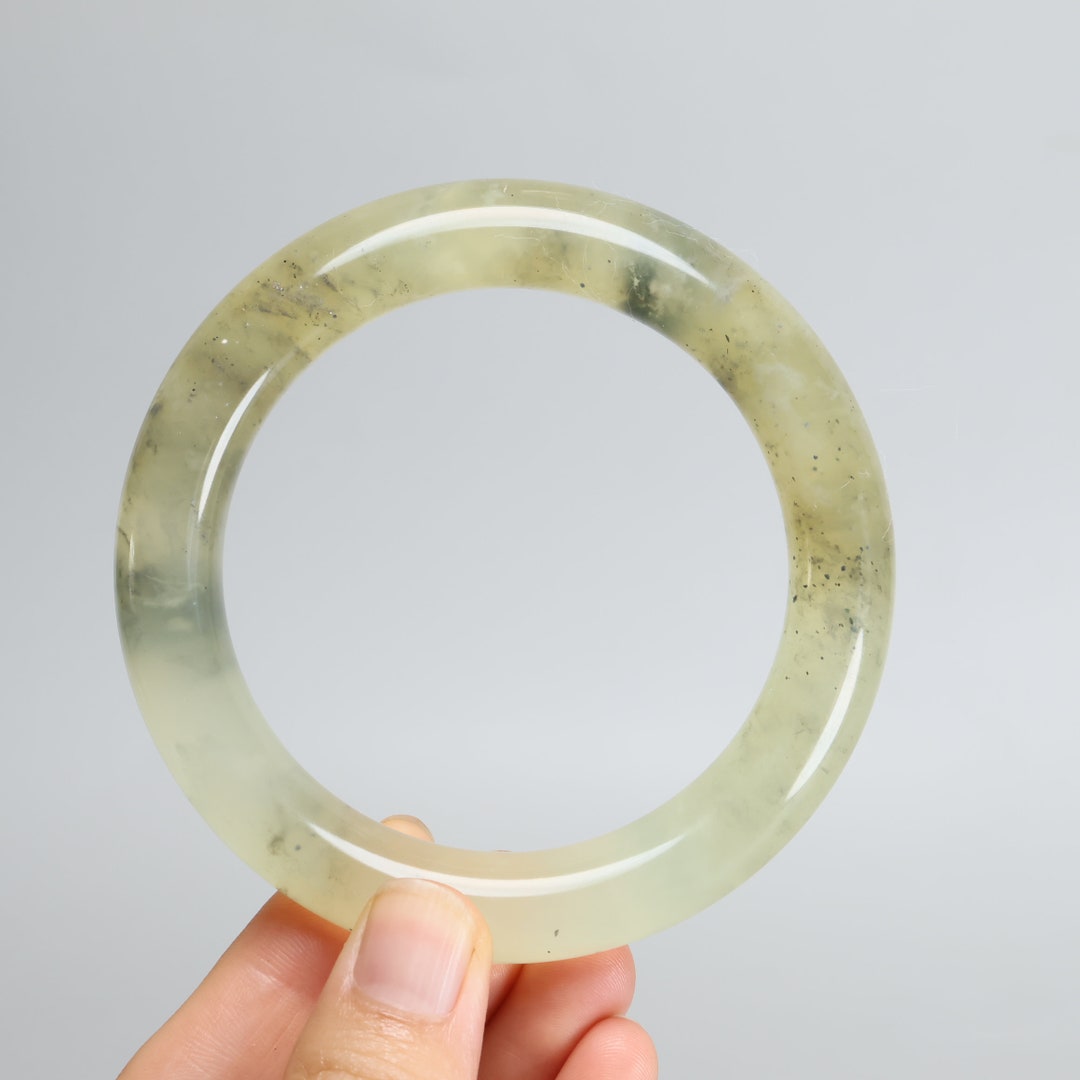 Natural Xiuyan Jade Bracelet, Inlaid Diameter 60 Mm, Jade Bangle K658 ...