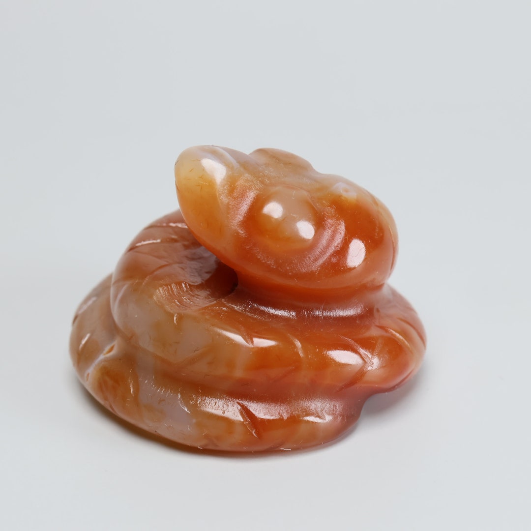 Natural Agate Carved Snake Statue , Agate Pendant , Collection ...