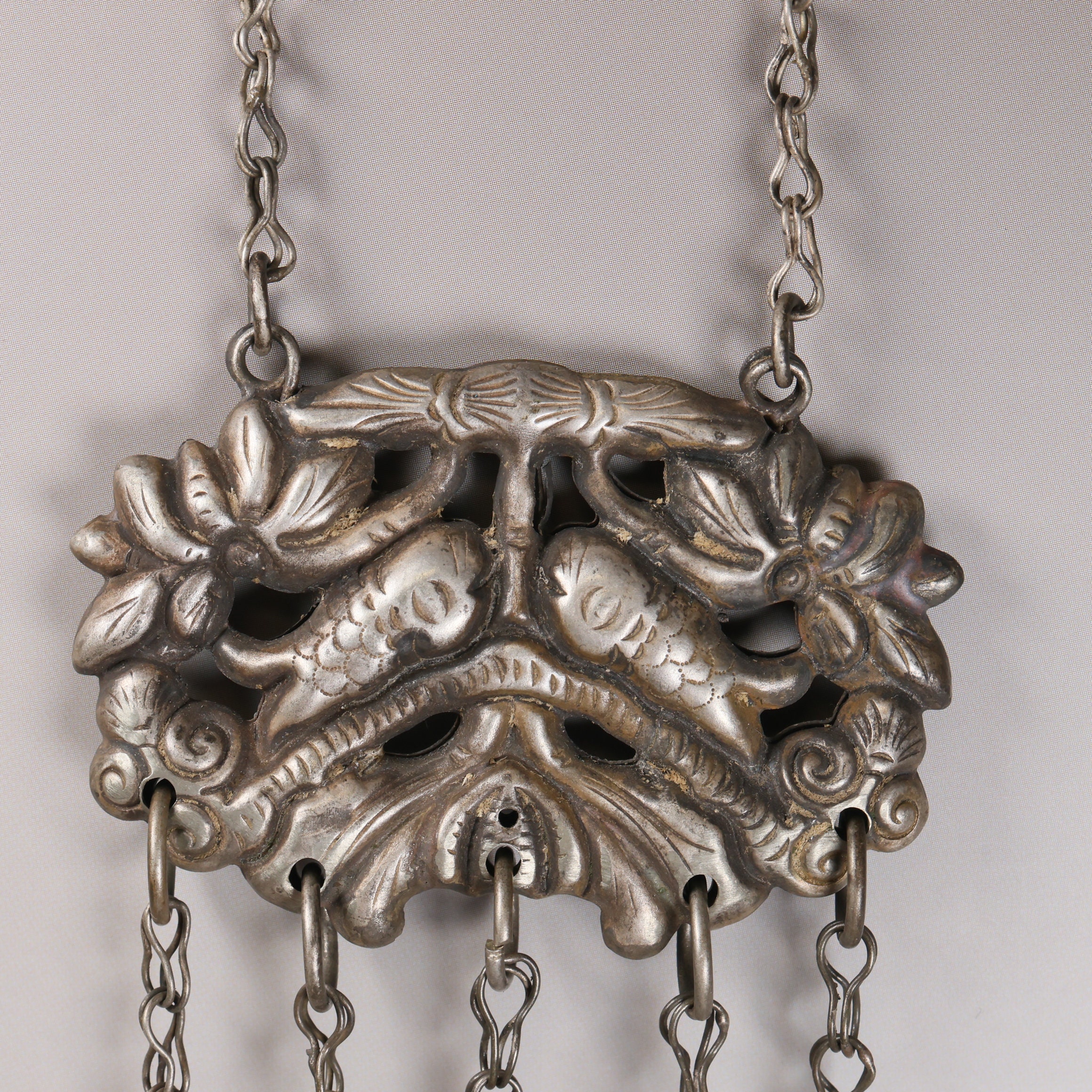 Collection of Chinese Antique Old Silver Necklace, Pendant K961 - Etsy